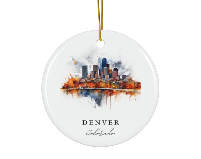 Denver Map Ornament - Etsy