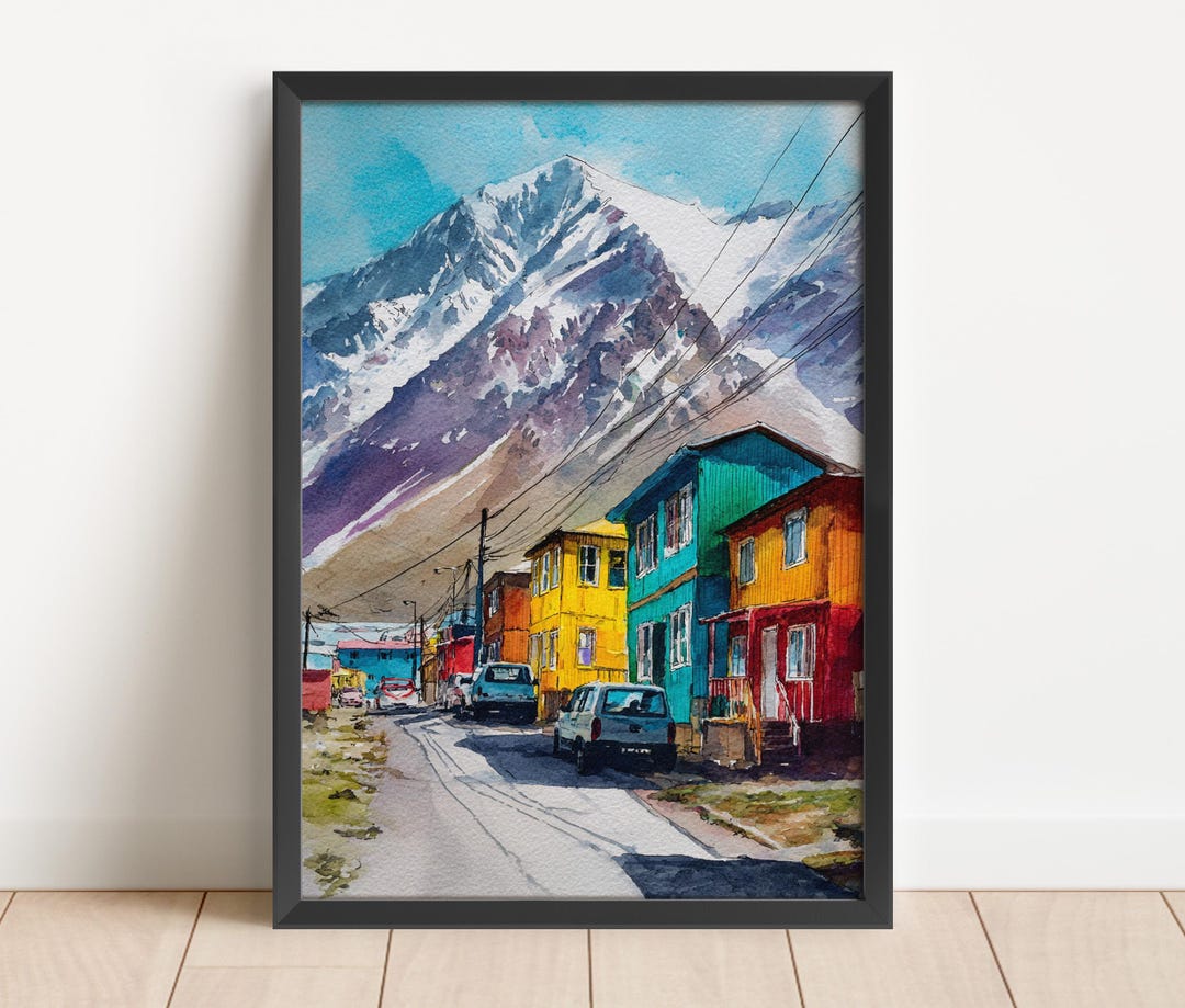 Portillo Chile Watercolor Art Portillo Travel Print Portillo Chile ...