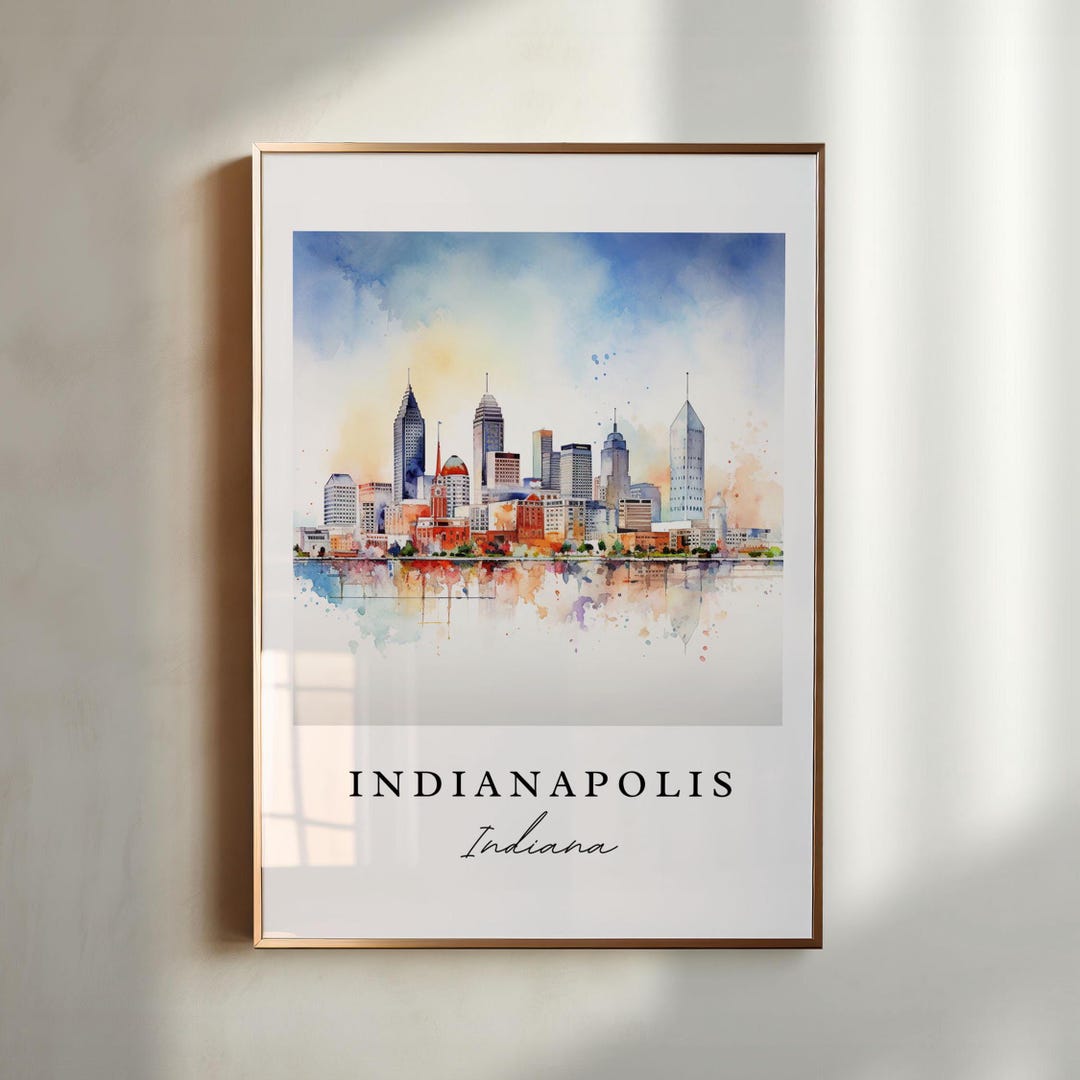 Indianapolis Wall Art - Indiana, Indianapolis Poster, Indianapolis ...