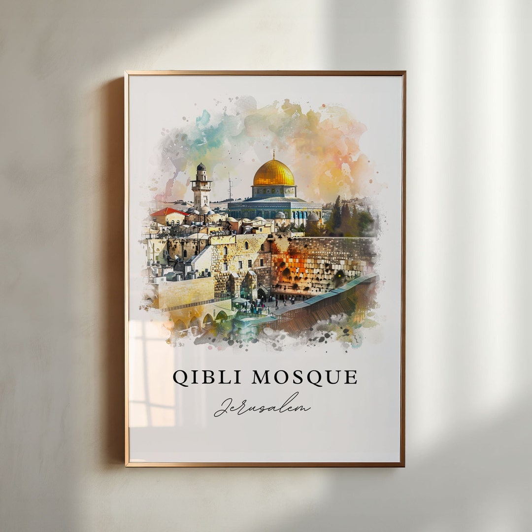 Al-aqsa Mosque Art, Qibli Mosque Print, Jerusalem Wall Art, Aqsa Gift ...