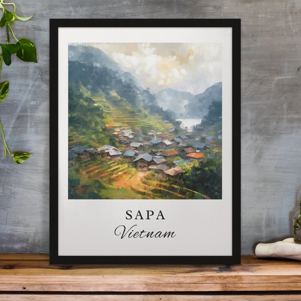 Vietnam Sapa Poster - Etsy