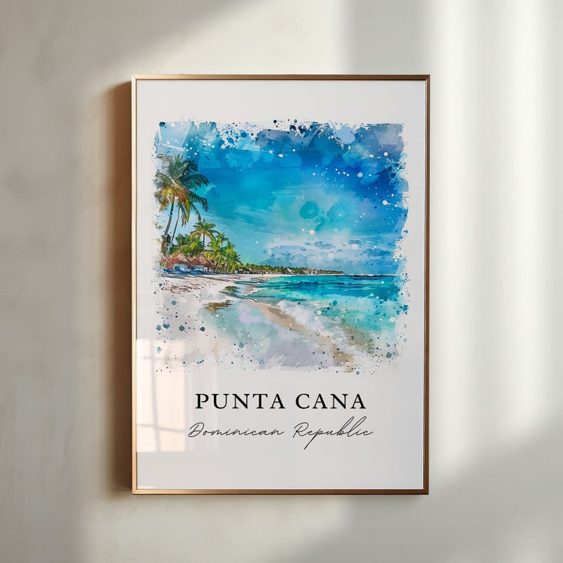 Watercolor Punta Cana - Etsy