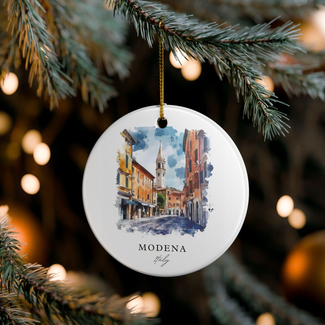 Modena Italy Ornament: Unique Modena Souvenir, Modena IT Xmas Decor ...
