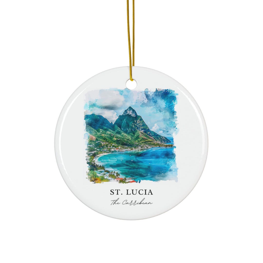 St. Lucia Ornament: Unique St. Lucia Souvenir, St. Lucia Decor, and ...