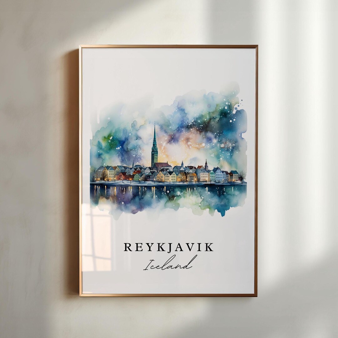 Reykjavik Iceland Wall Art - Iceland, Reykjavik Poster, Reykjavik ...