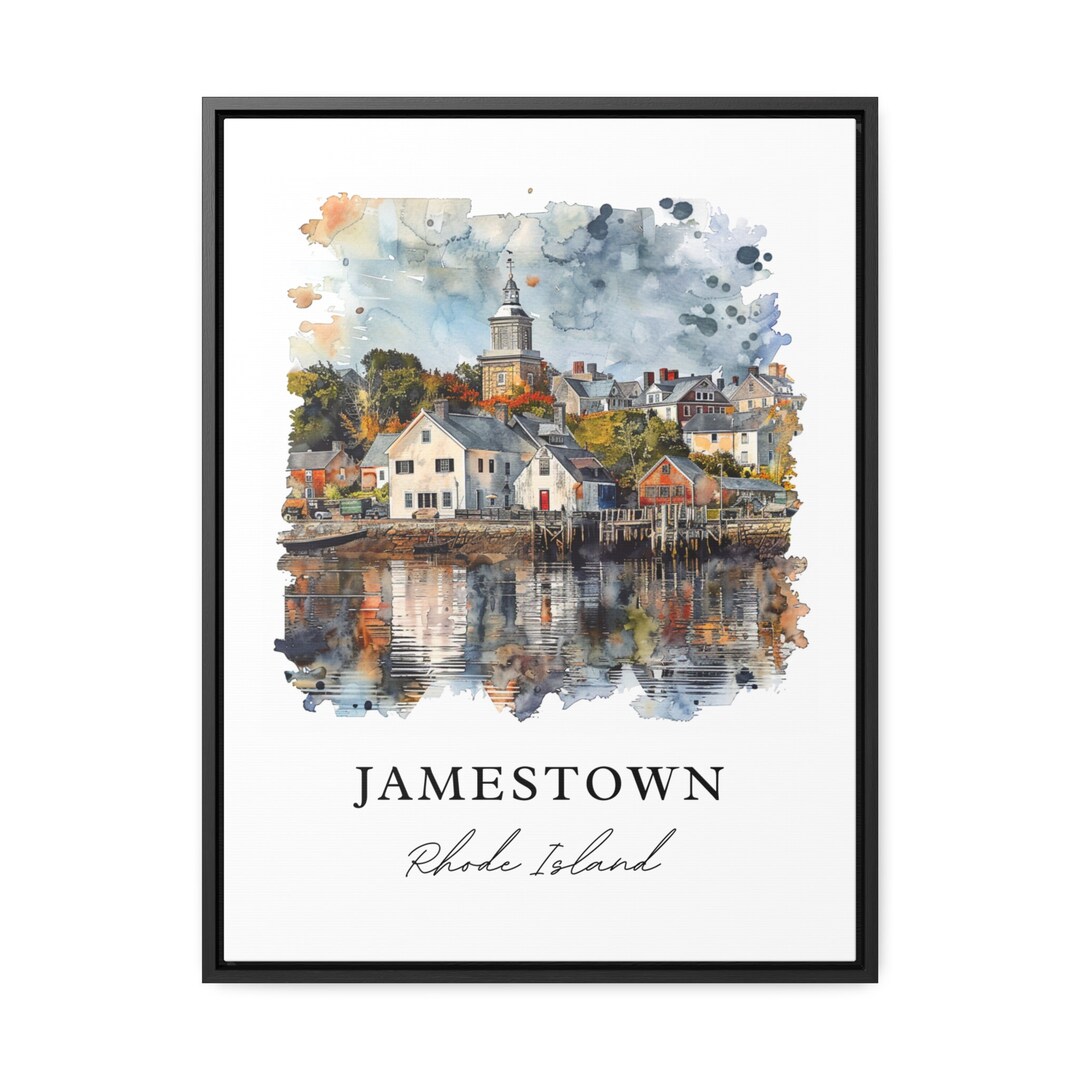 Jamestown Rhode Island Art, Newport County Print, Jamestown Watercolor ...