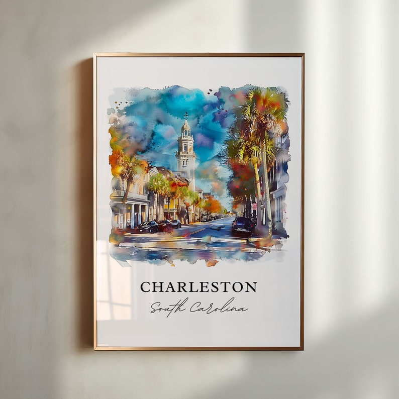 Charleston SC Art, Charleston Print, Charleston Watercolor, Charleston ...