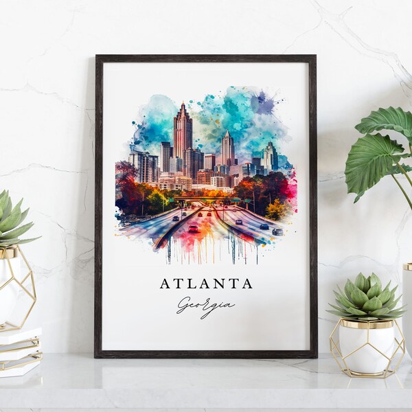 Atlanta Print - Etsy