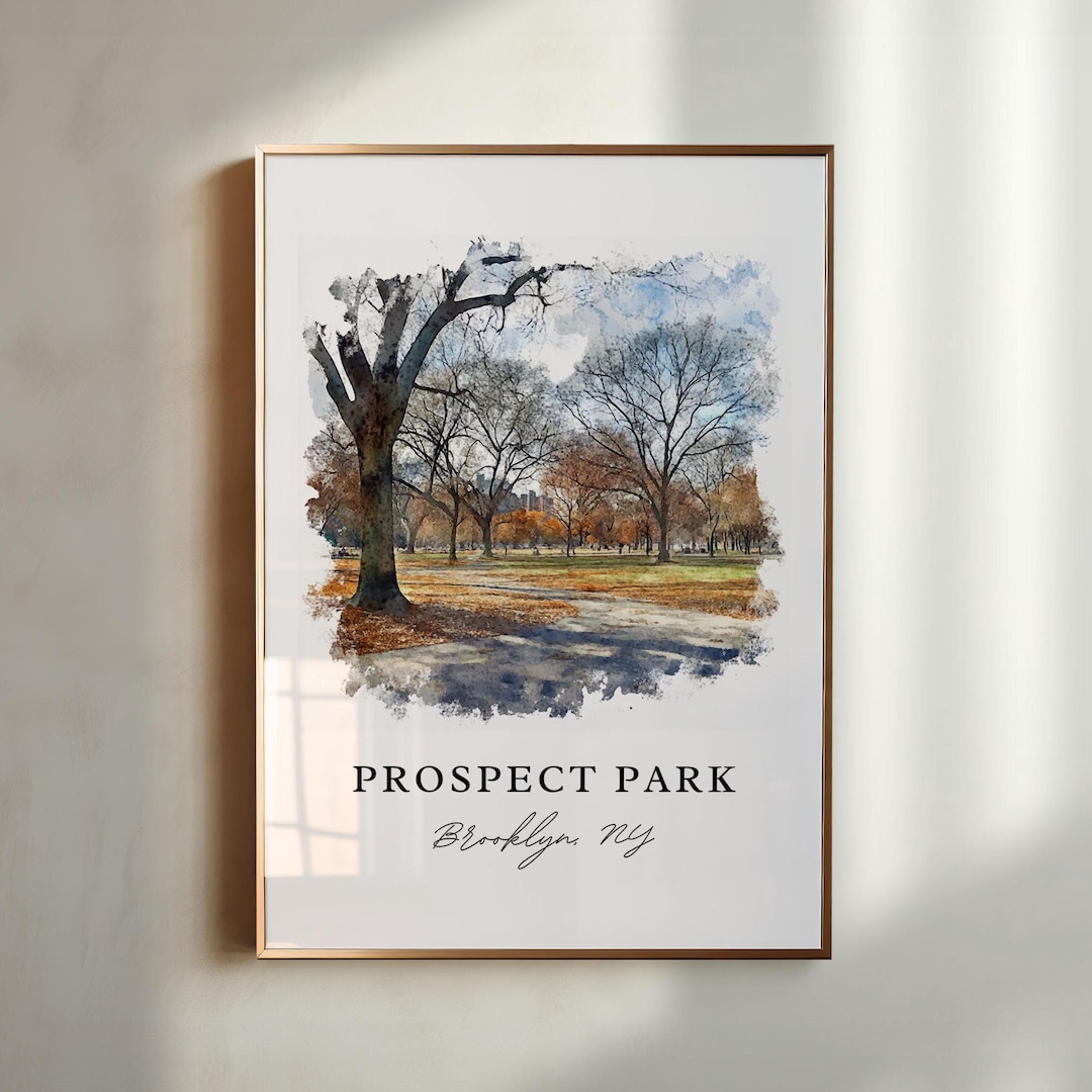 Prospect Park Brooklyn Art, Prospect Park Print, Brooklyn Watercolor ...