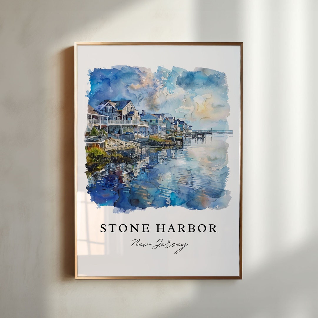 Stone Harbor NJ Art, Stone Harbor Print, Jersey Shore Art, Stone Harbor ...