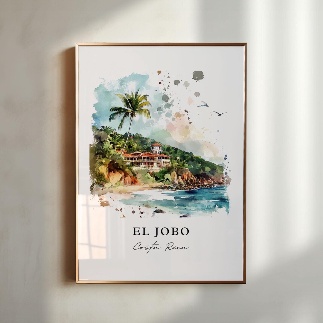 El Jobo Wall Art, El Jobo Costa Rica Print, El Jobo Watercolor Art ...