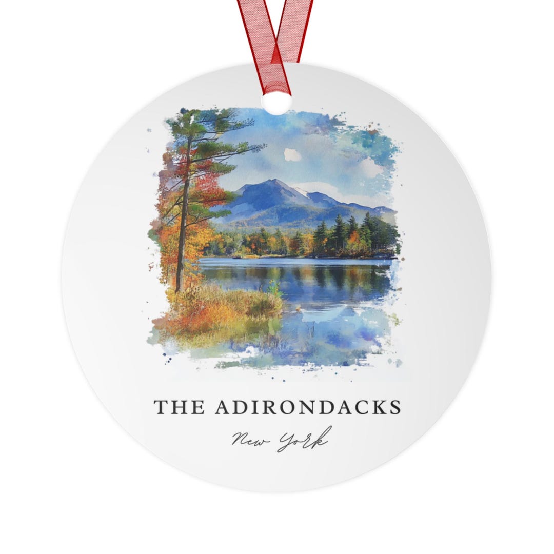 Adirondacks Ornament: Unique Adirondacks Souvenir, Adirondacks NY Xmas ...