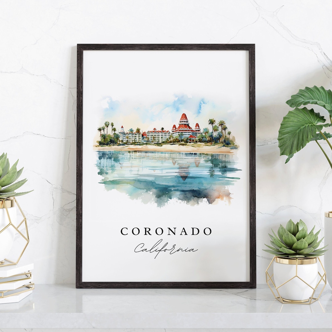 Coronado CA Wall Art - California, Coronado Poster Print, Coronado ...