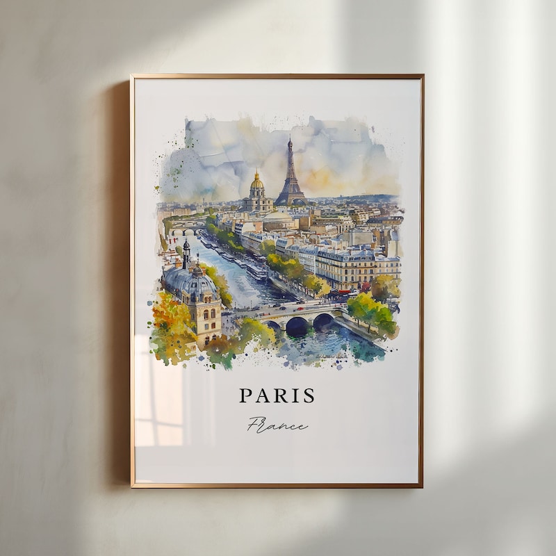 Paris Travel Poster - Etsy