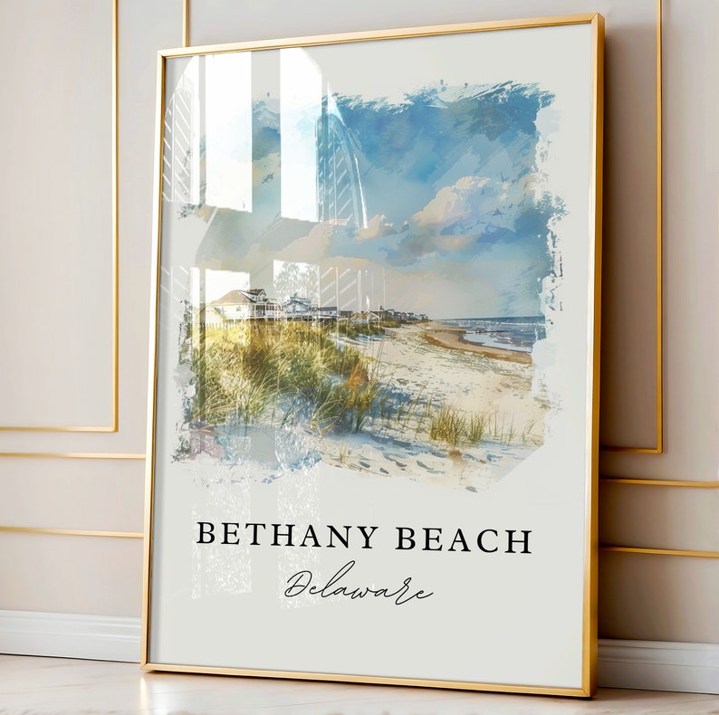 Bethany Beach Art, Delaware Print, Bethany Beach Wall Art, Bethany DE ...