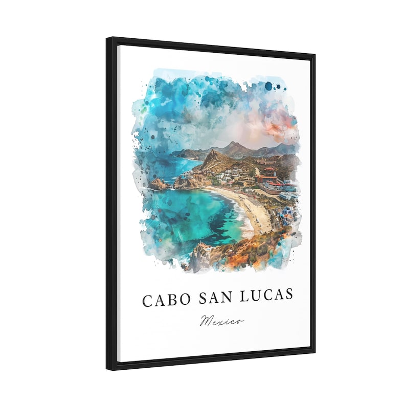 Cabo San Lucas Wall Art, Cabo MX Print, Cabo Watercolor Artwork, Cabo ...