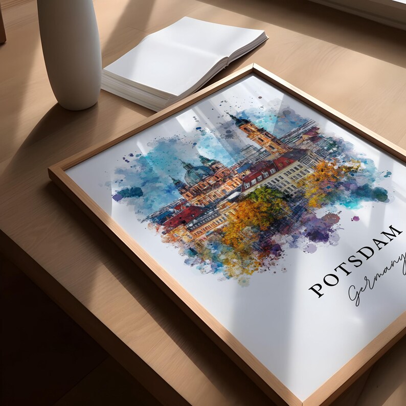 Potsdam Germany Wall Art, Potsdam Print, Potsdam Watercolor Art, Berlin ...