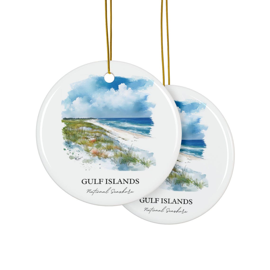 Gulf Islands Ornament: Unique Gulf Islands Souvenir, Alabama Xmas Decor ...