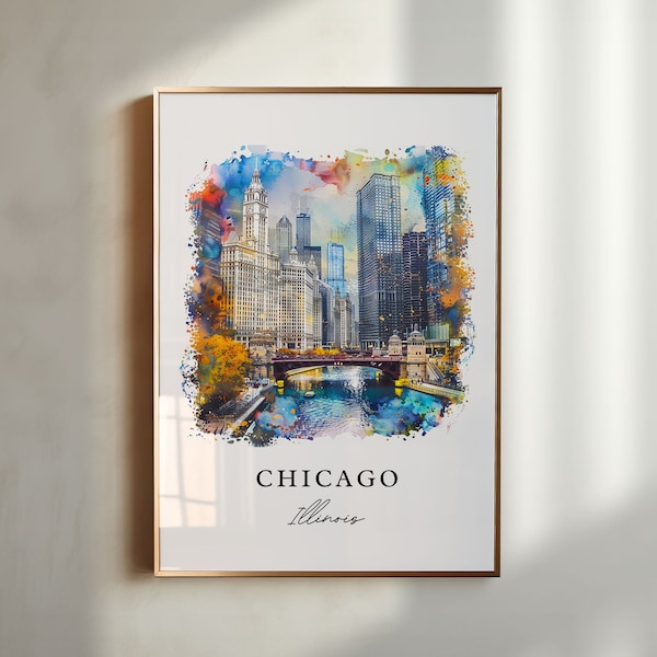 Chicago Print - Etsy