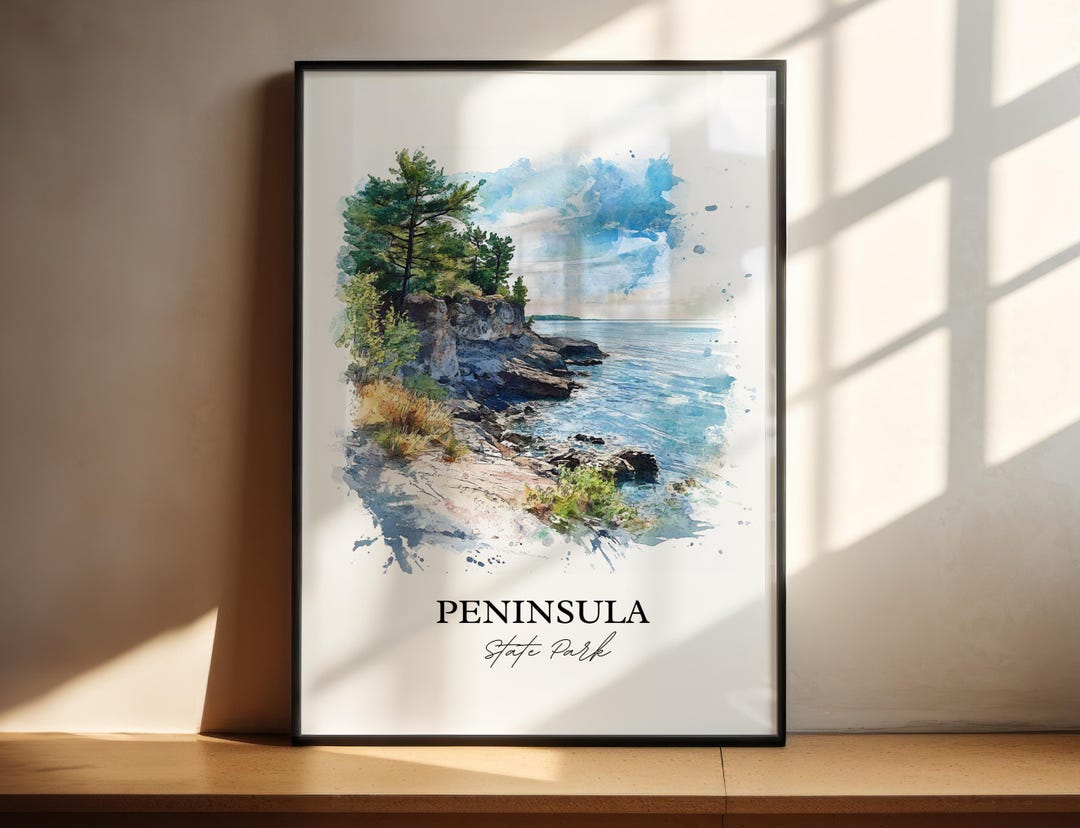 Peninsula State Park Art, Door County Print, Wisconsin Artwork ...
