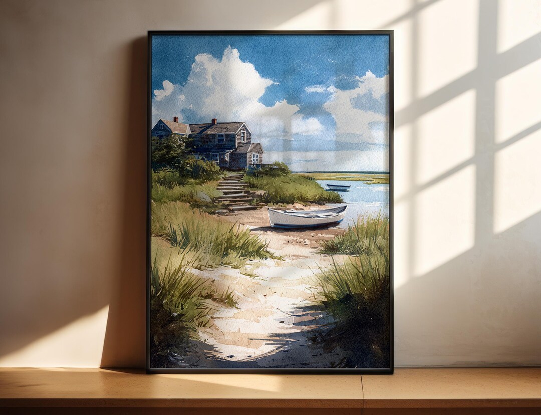 Cape Cod Watercolor Art Cape Cod Travel Print Cape Cod Massachusetts ...