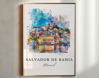 Favela Poster Salvador Bahia Art Brazil Photography - Etsy UK