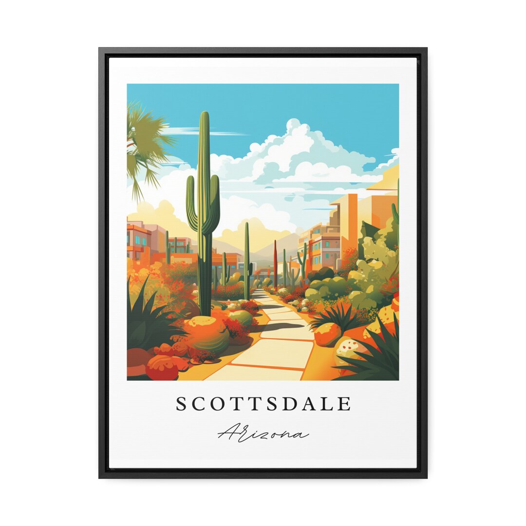 Scottsdale AZ Wall Art - Arizona, Scottsdale Poster, Scottsdale Wedding ...