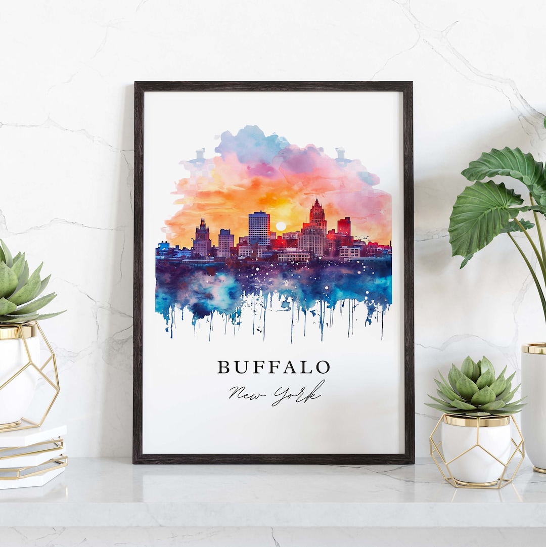 Buffalo NY Wall Art - Upstate New York, Buffalo Print, Buffalo ...