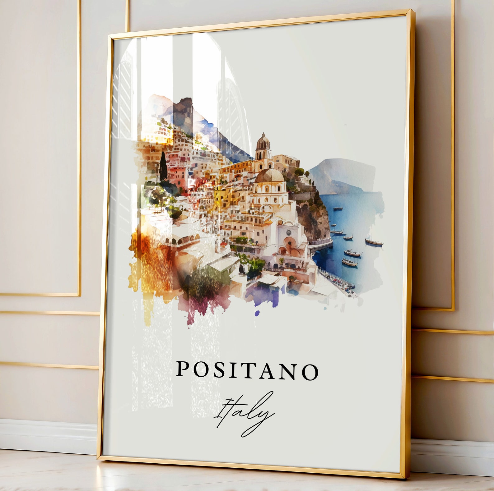 Positano Italy Wall Art - Italy, Positano Poster, Positano Italia ...