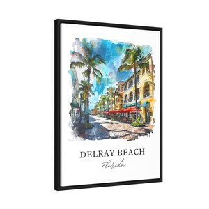 Delray Beach FL Art, Delray Beach Print, Delray Beach Watercolor ...