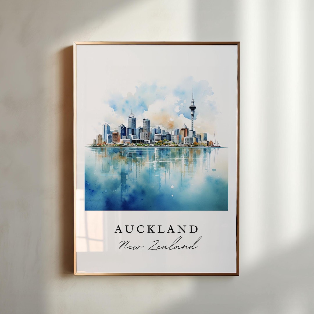 Auckland Wall Art - New Zealand, Auckland Poster, Auckland NZ Wedding ...