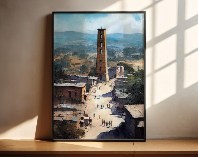 Axum Obelisk, Aksum Poster, Axum, Ethiopian Art, Axum Zion, Axum Art ...