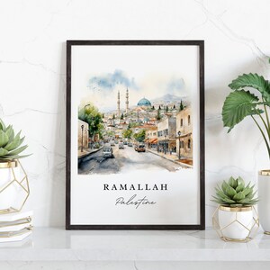 Ramallah Traditional Wall Art - Palestine, Ramallah Poster, Wedding ...