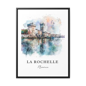 La Rochelle Wall Art, La Rochelle Print, La Rochelle France Watercolor ...