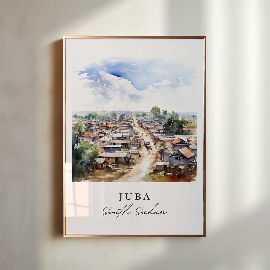 Juba South Sudan Wall Art - South Sudan, Juba Poster, White Nile Art ...