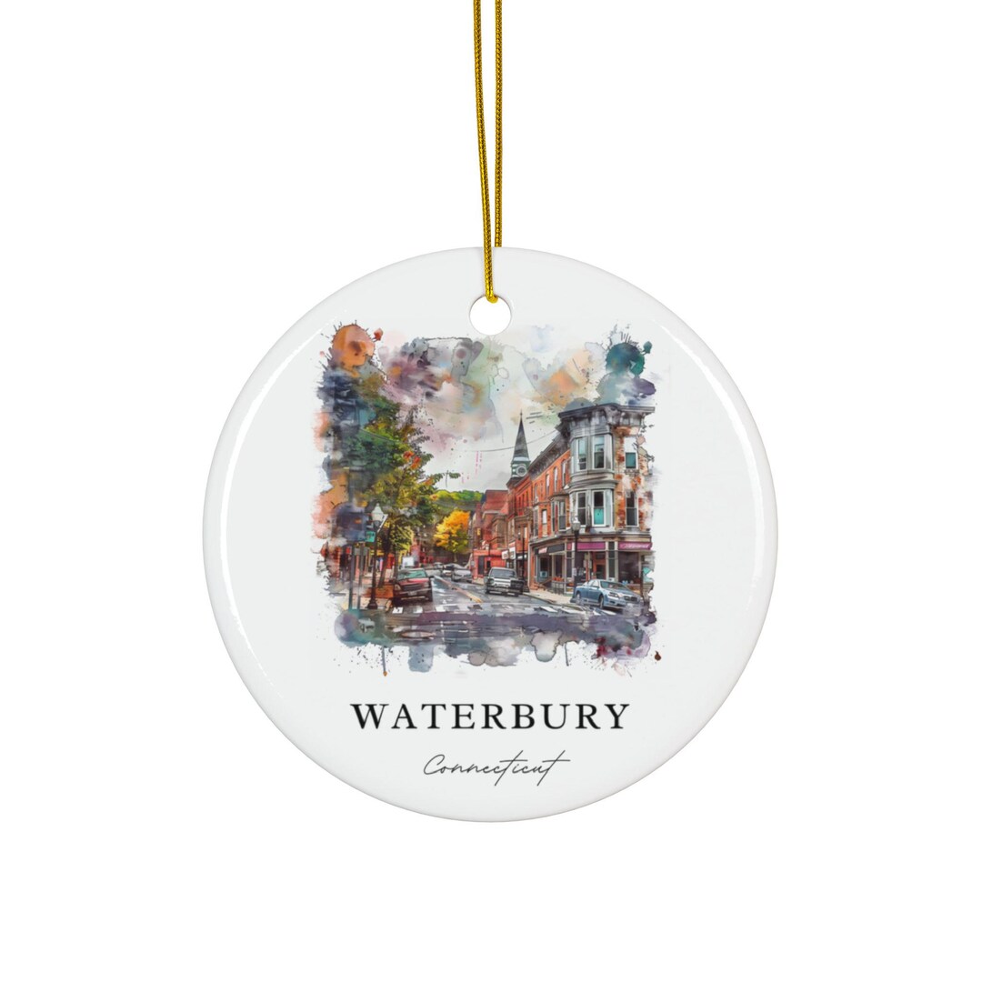 Waterbury CT Ornament: Unique Souvenir, Waterbury Connecticut Decor ...