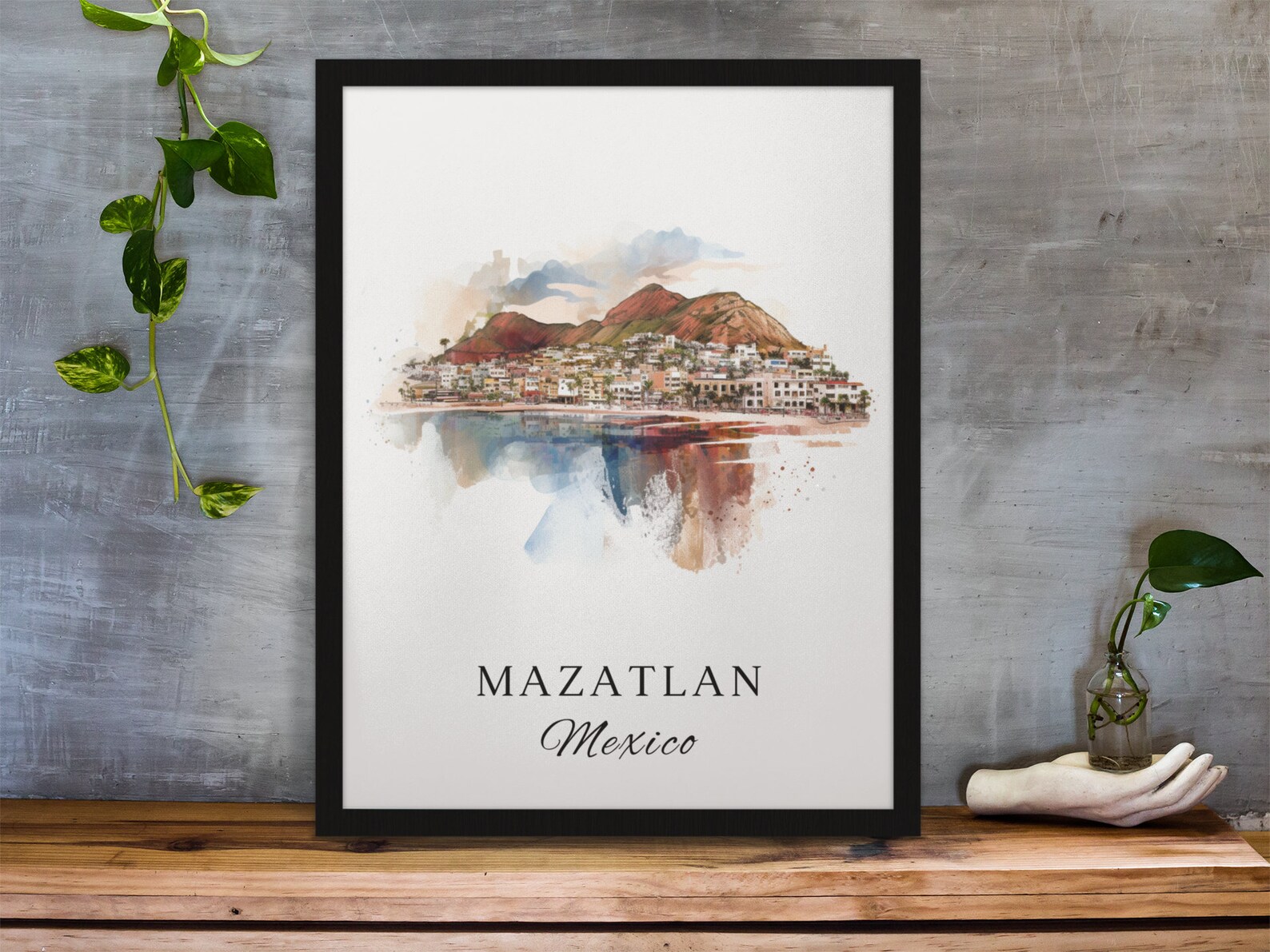 Mazatlan MX Wall Art - Mexico, Mazatlan Poster, Mazatlan Wedding Gift ...