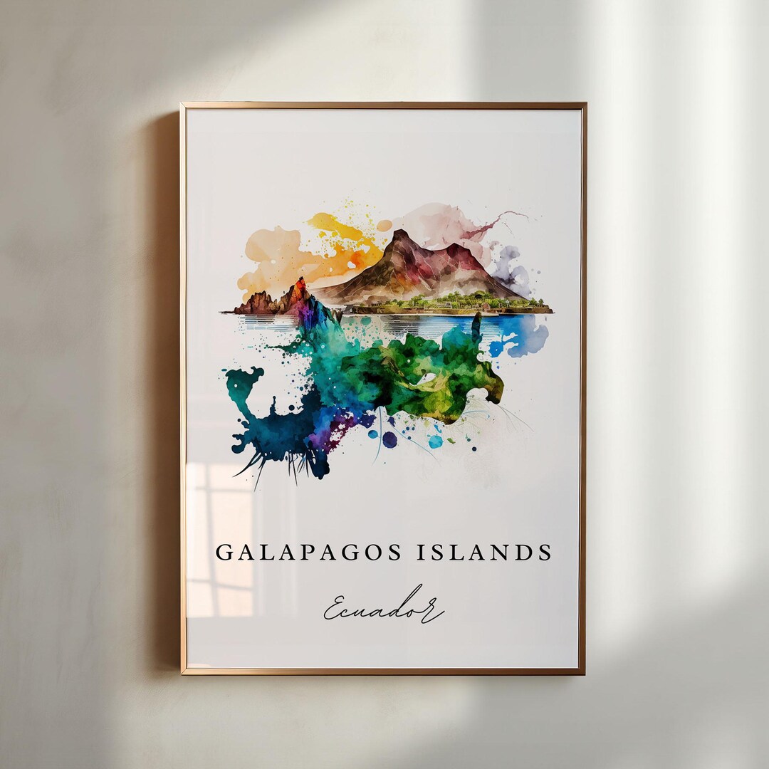 Galapagos Islands Wall Art - Ecuador, Galapagos Poster, Galapagos ...