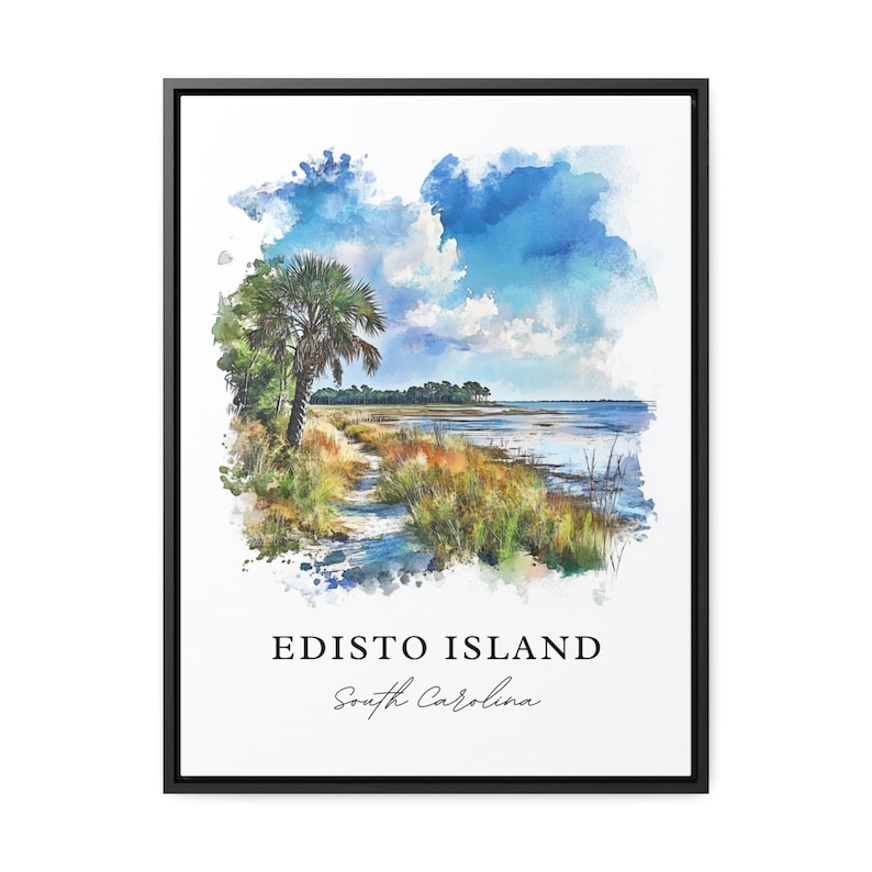 Edisto Island Wall Art, Edisto SC Print, Sea Islands Watercolor Art ...