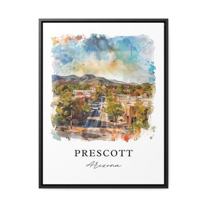 Prescott Arizona Wall Art, Prescott Print, Prescott AZ Watercolor ...