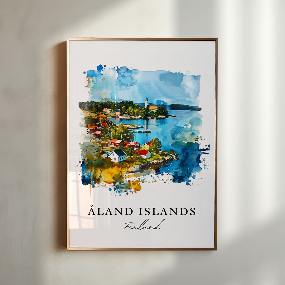 Aland Islands Art Print, Finland Print, Aland Wall Art, Finland Gift ...