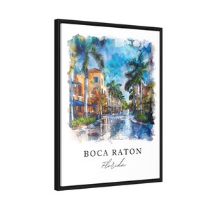 Boca Raton Wall Art, Boca Raton Print, Boca Raton Wall Art, Florida ...