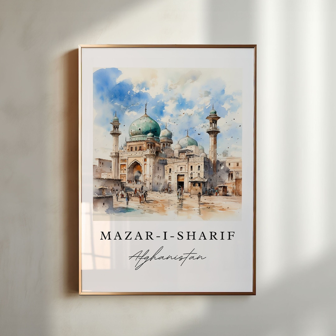 Mazar-i-sharif Wall Art - Afghanistan, Mosque Poster Print, Mazar-i ...