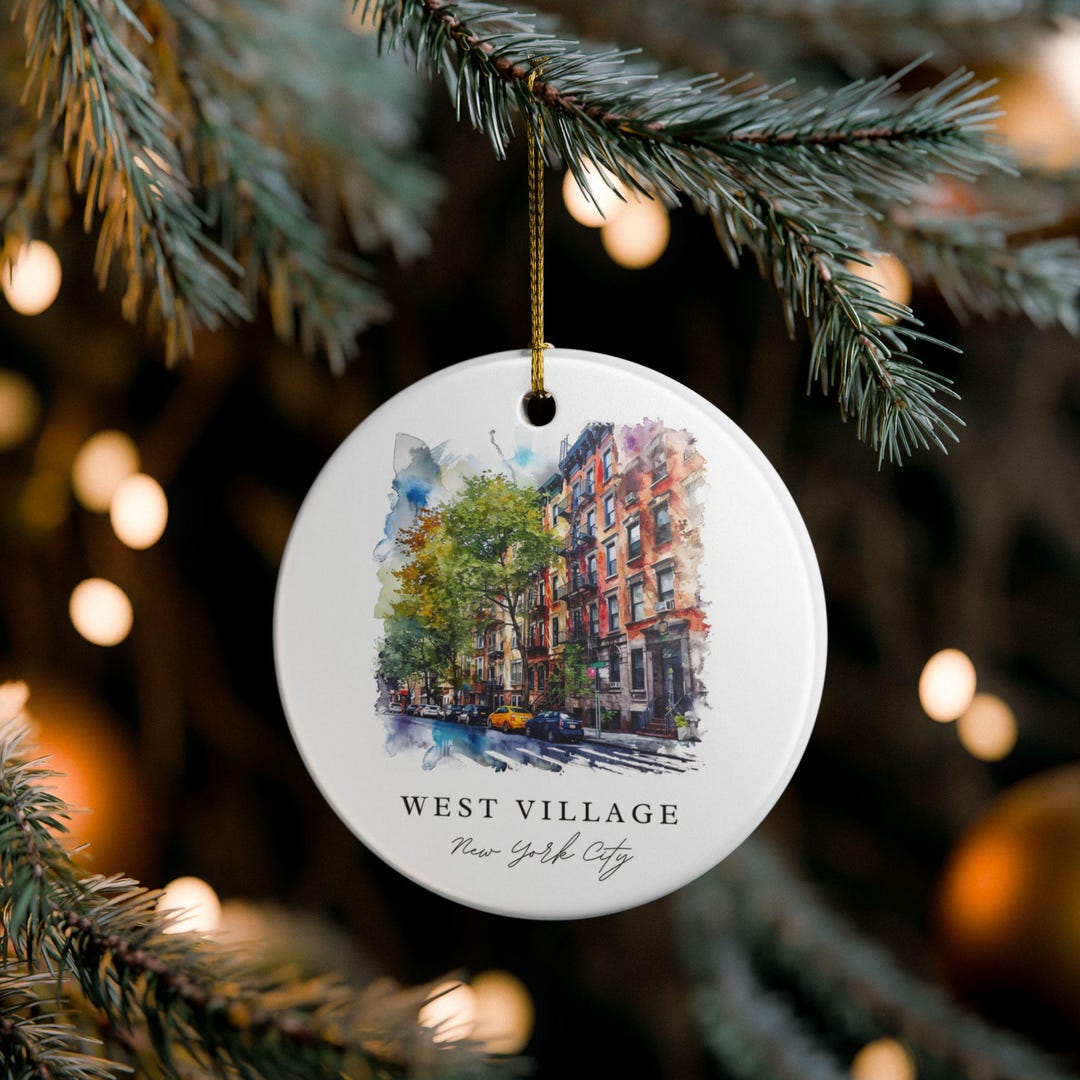 West Village Ornament: Unique West Village NYC Souvenir, Manhattan Xmas ...