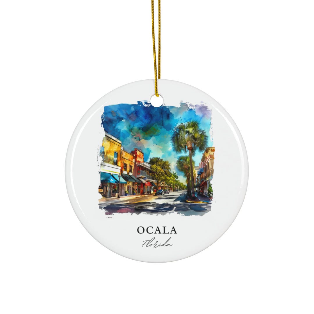 Ocala Florida Ornament: Unique Ocala Souvenir, Ocala FL Xmas Decor, and ...