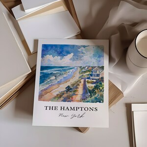 The Hamptons NY Art, the Hamptons Print, the Hamptons Watercolor ...