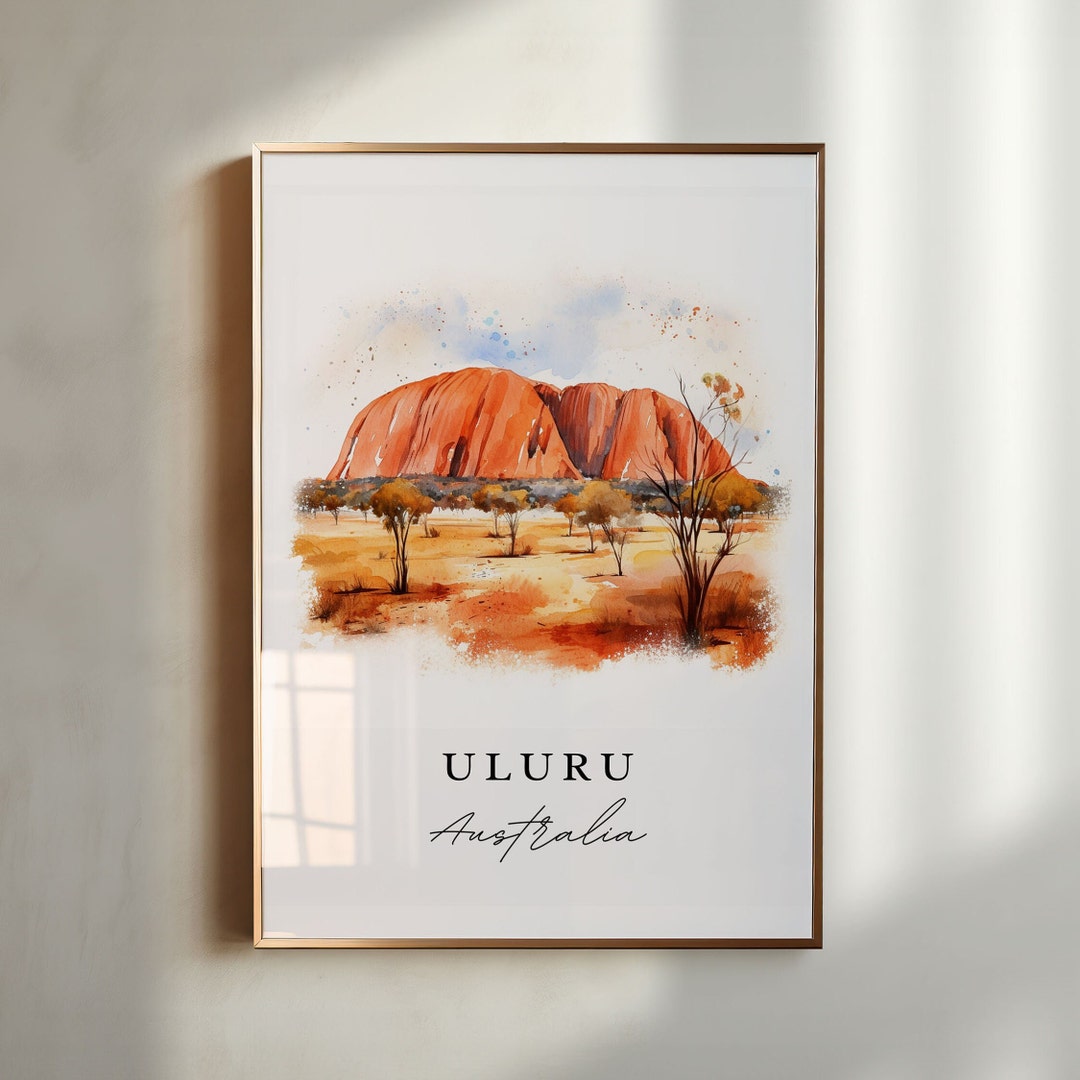 Uluru Australia Wall Art - Australia, Uluru Poster Print, Uluru Aus ...