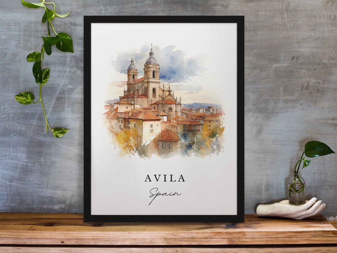Avila Spain Wall Art - Spain, Avila Poster, Avila Spain Wedding Gift ...