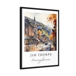 Jim Thorpe PA Wall Art - Pennsylvania, Jim Thorpe Poster Print, Jim ...