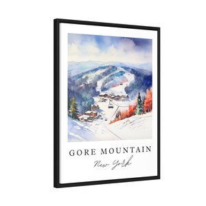 Gore Mountain NY Wall Art, Gore Mountain Print, Gore Mountain Ski Gift ...
